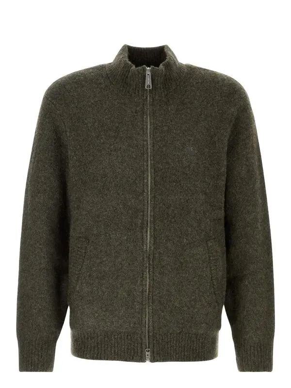 Carhartt Work In Progress Zip Up Knit Jacket - Brown