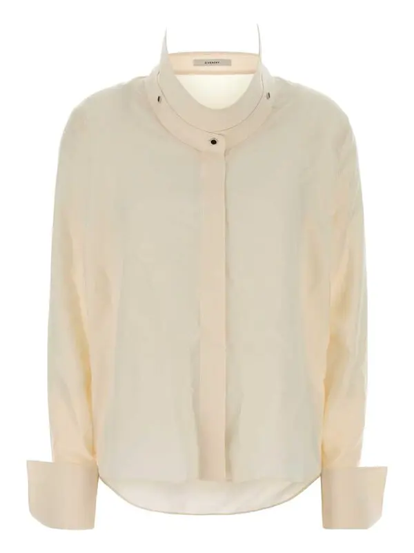 Givenchy Deconstructed Collar Shirt - Ecru