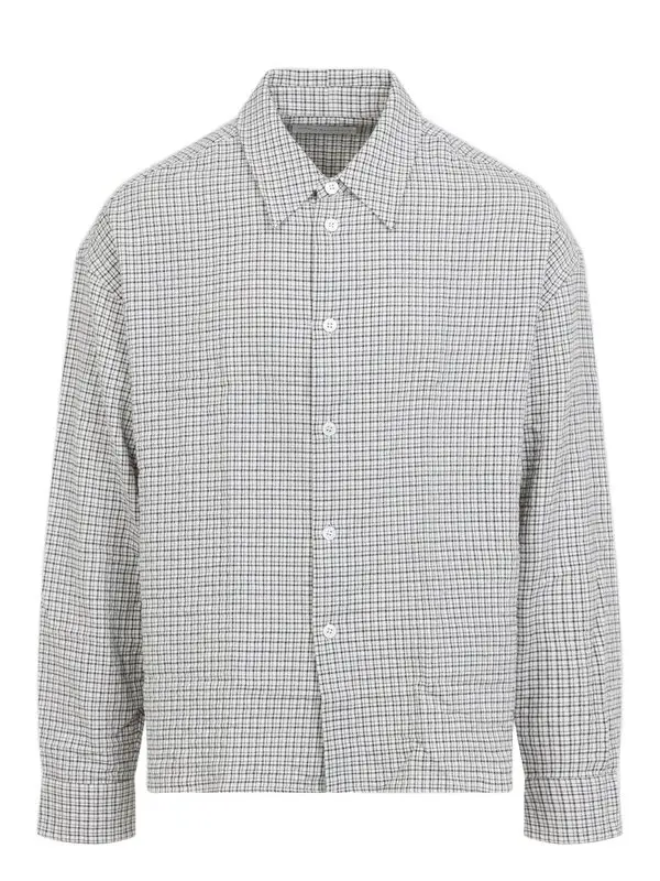 Studio Nicholson Nostra Long-sleeve Cotton Shirt - Grey
