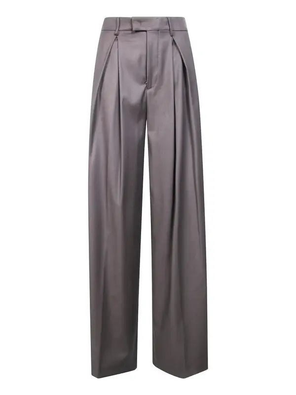 BERWICH Single-pleat Tailored Trousers - Marrone