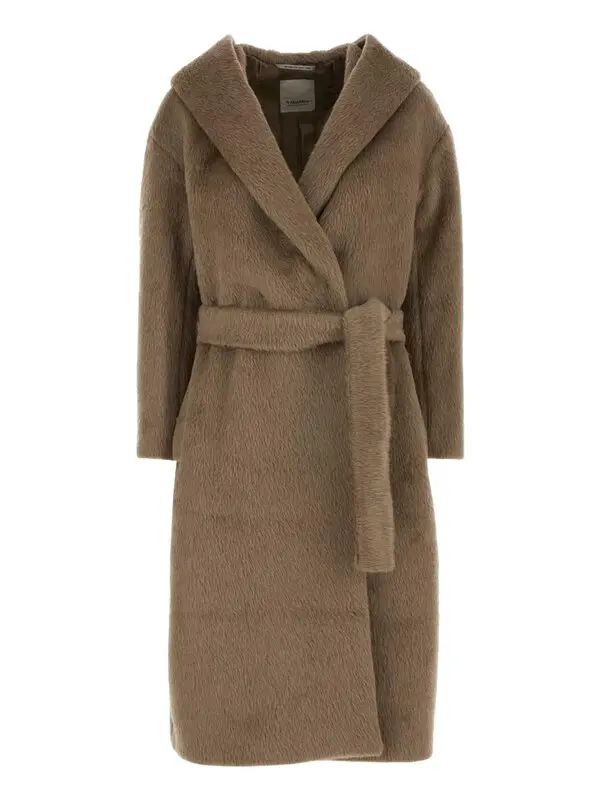 S MAXMARA Eliana Alpaca-blend Belted Jacket - Camel