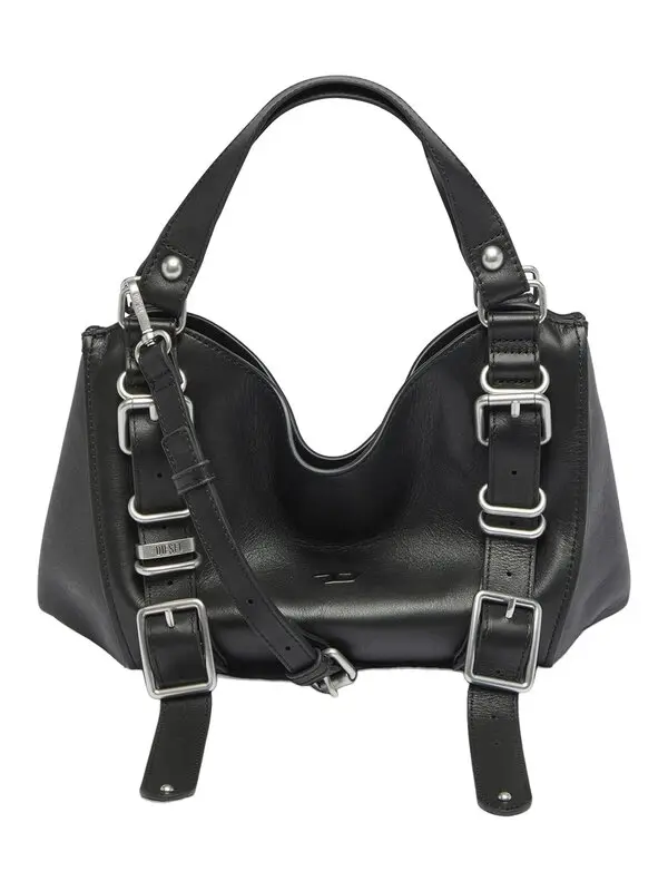 DIESEL® Leather Convertible Tote Bag - Nero