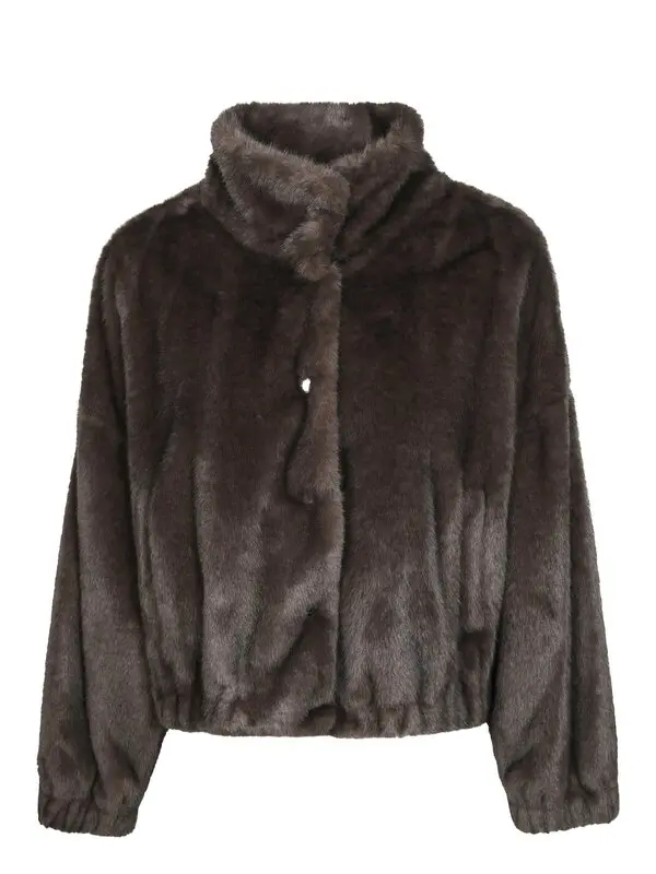 Max Mara Anemone Faux Fur Jacket - Beige