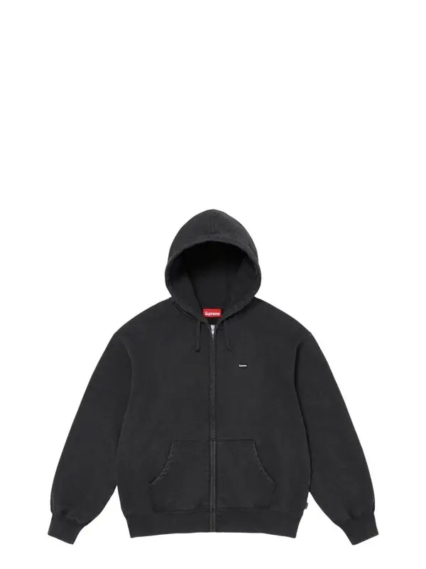 Supreme Small Box Zip Up Hooded Sweatshirt - Black