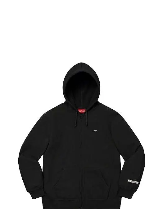 Supreme Windstopper Zip Up Hooded Sweatshirt - Black