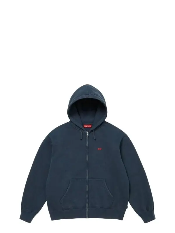 Supreme Small Box Zip Up Hooded Sweatshirt - Navy