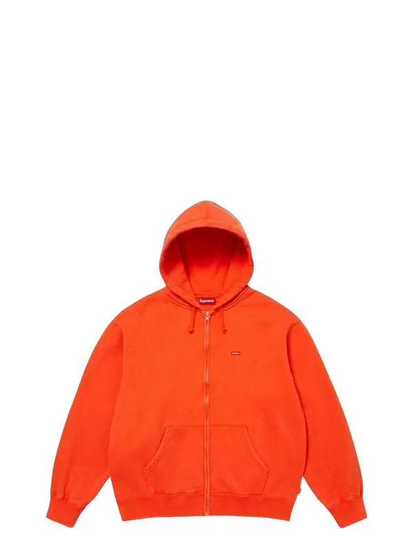 Supreme Small Box Zip Up Hooded Sweatshirt - Orange