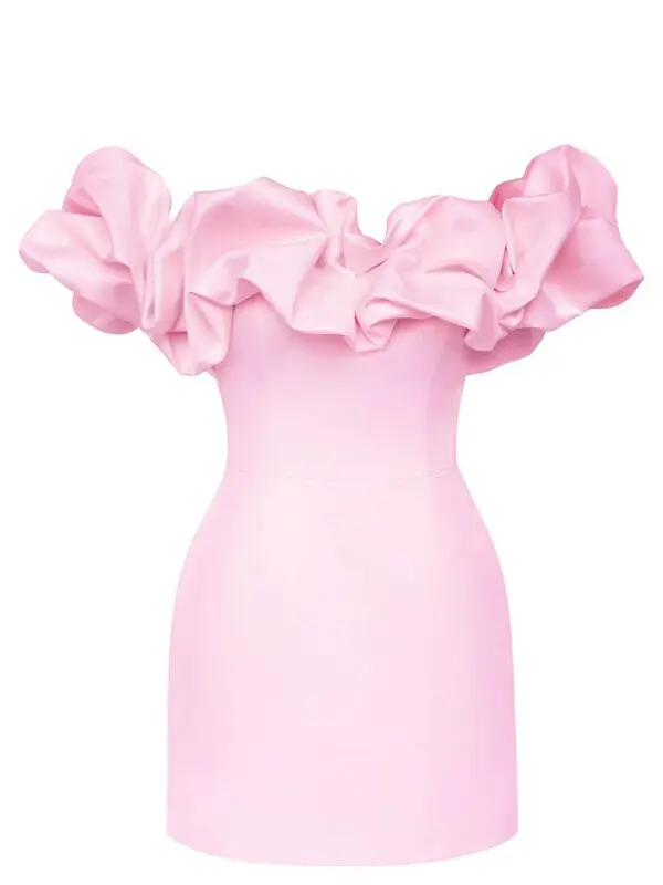 POST MERIDIEM Light Meringue Mini Dress - Pink