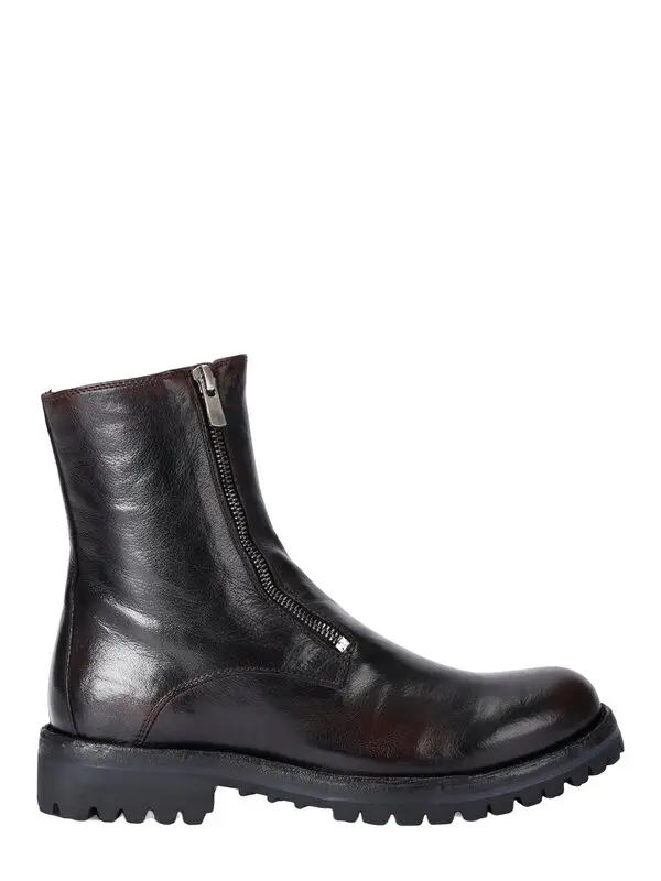 Officine Creative Loraine Leather Ankle Boots - Black