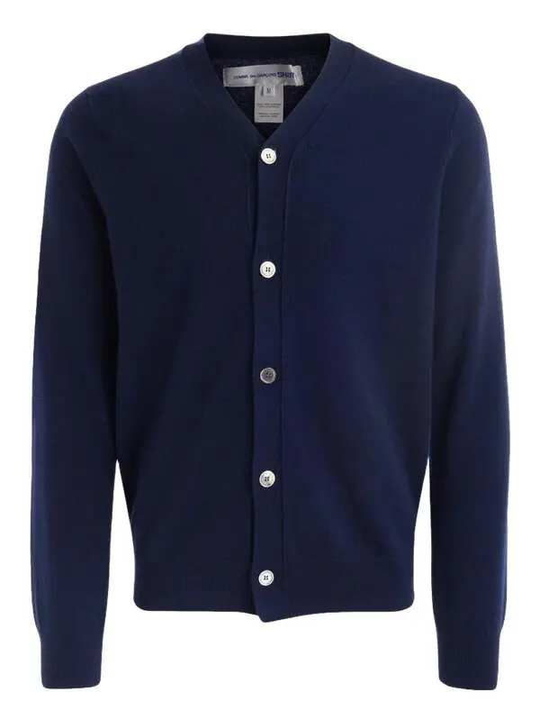 Comme Des Garçons Logo Cardigan - Black