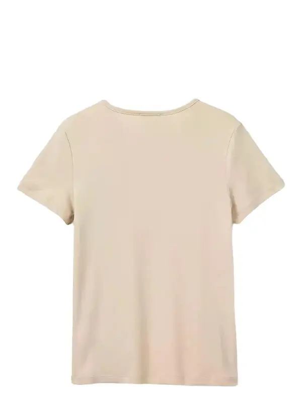 BENETTON Slim-fit Crewneck Short-sleeve T-shirt - Neutrals