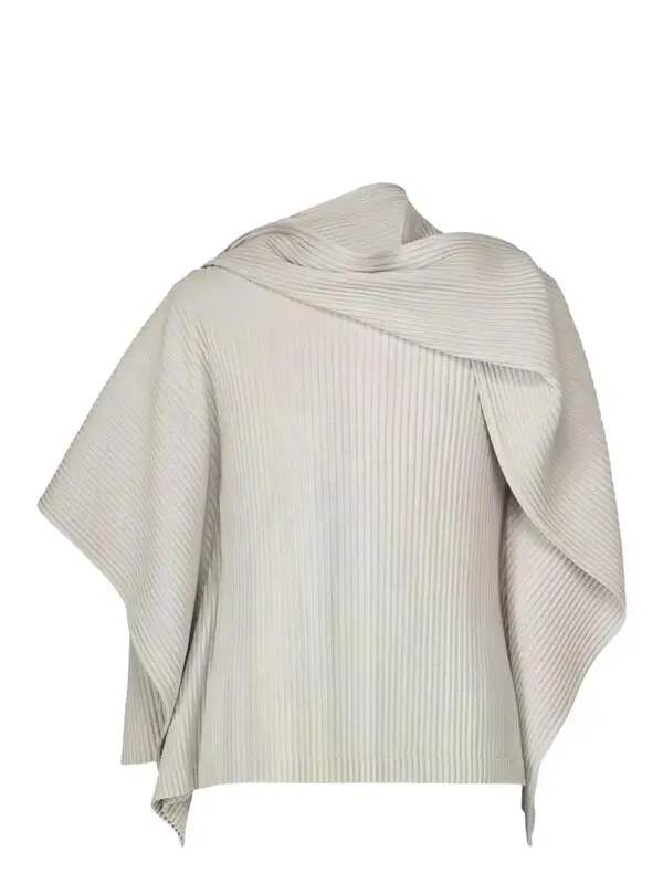 Issey Miyake Motion Blur Pleated T-shirt - Neutrals