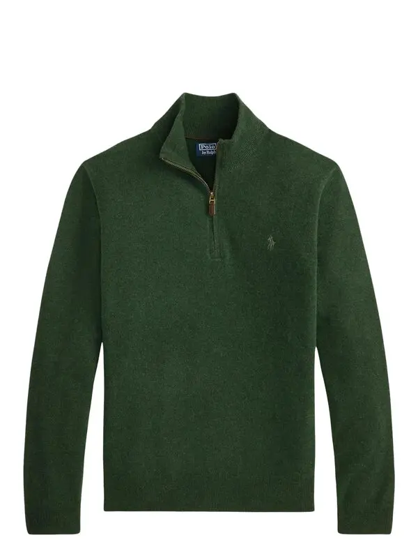 Polo Ralph Lauren Long Sleeve Quarter Zip Pullover - Green
