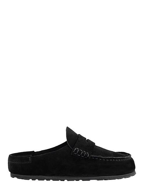 BIRKENSTOCK Naples Wrapped Suede Clogs - Black Wrapped