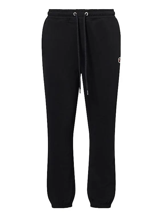 A BATHING APE One Point Relaxed Cotton-jersey Jogging Bottoms - Black