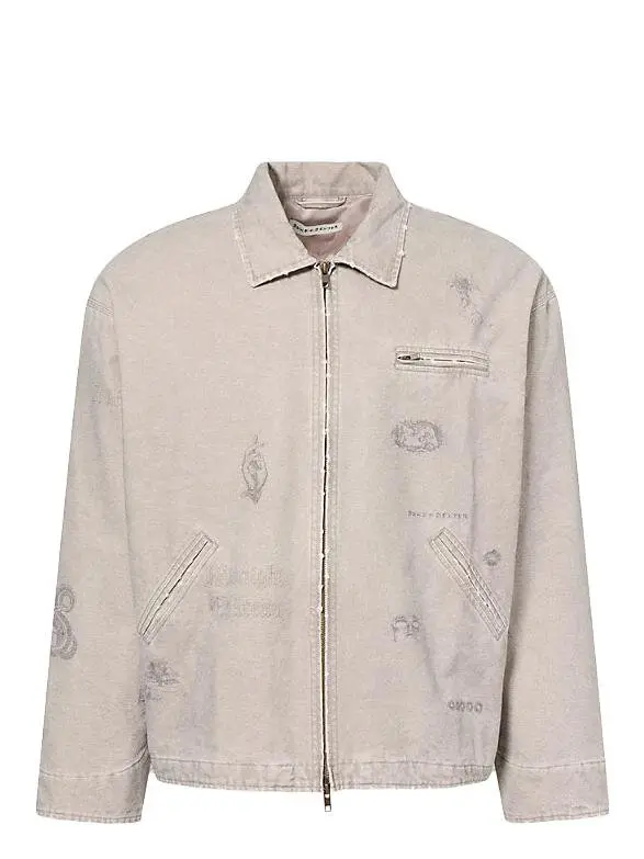 DUKE + DEXTER Mc Sketch Sunfaded Cotton Jacket - Grey