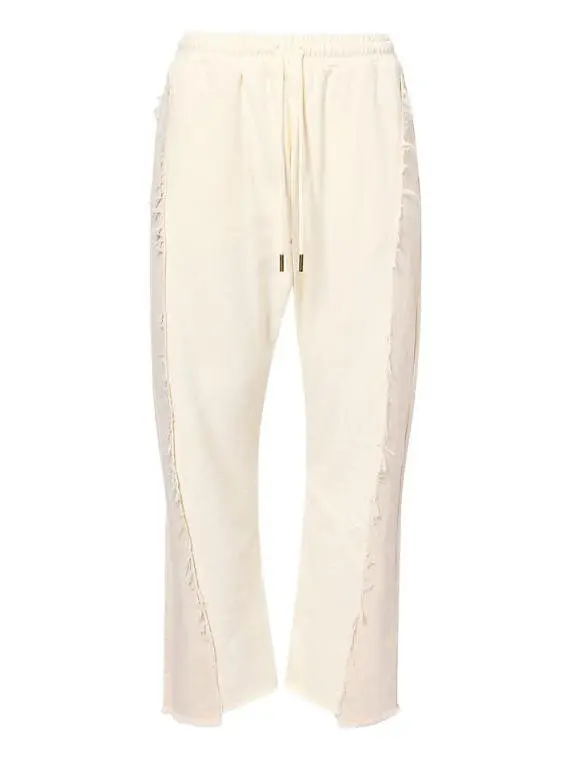 HONOR THE GIFT Washed Floral-etched Denim Jeans - Light Indigo