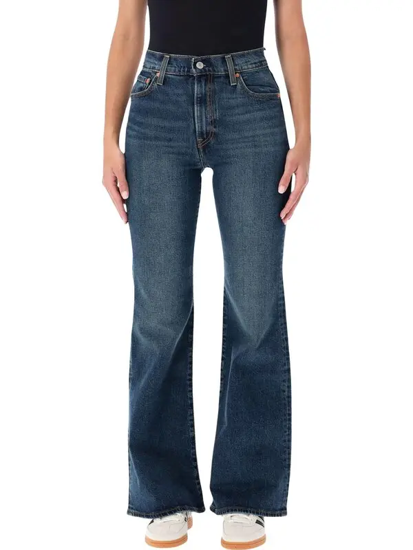 LEVI'S Ribcage Flare Jeans With High-rise Slim Fit - Blue