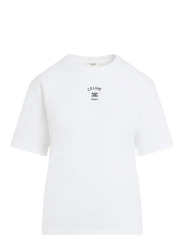 Celine Agnona Silk Metallic Shirt - White