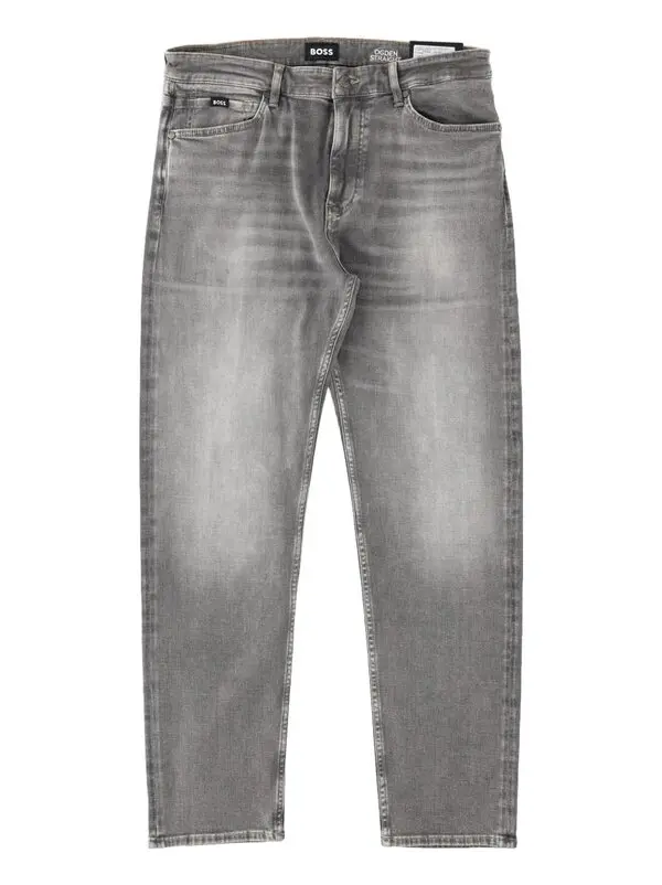 BOSS Tailored Straight-leg Trousers - Grey