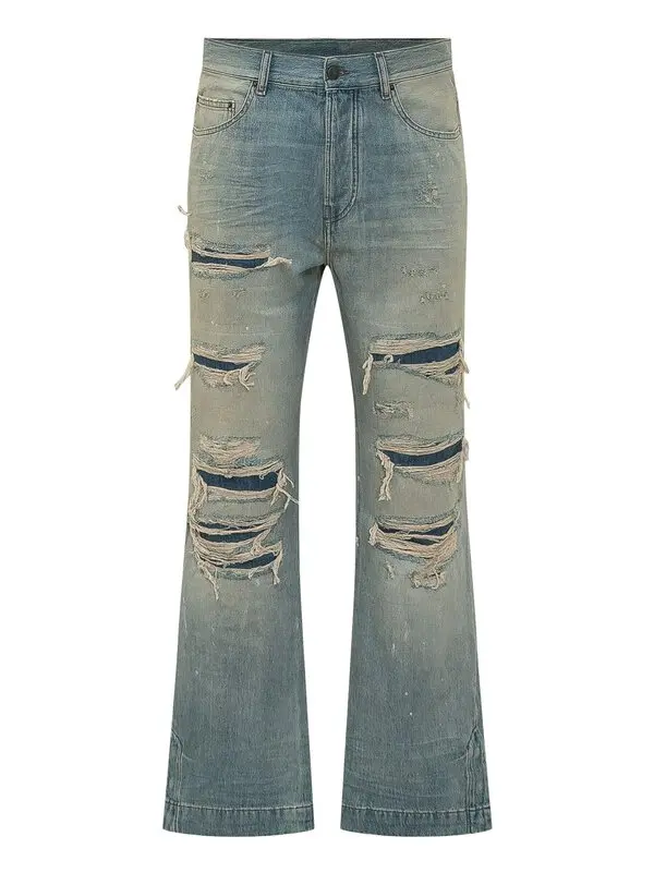 Amiri Straight Flare Jeans - Ghost Indigo