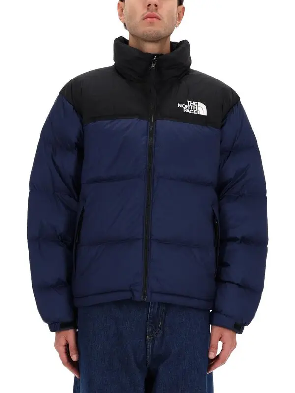 The North Face Hooded Zip Up Puffer Jacket - Blue