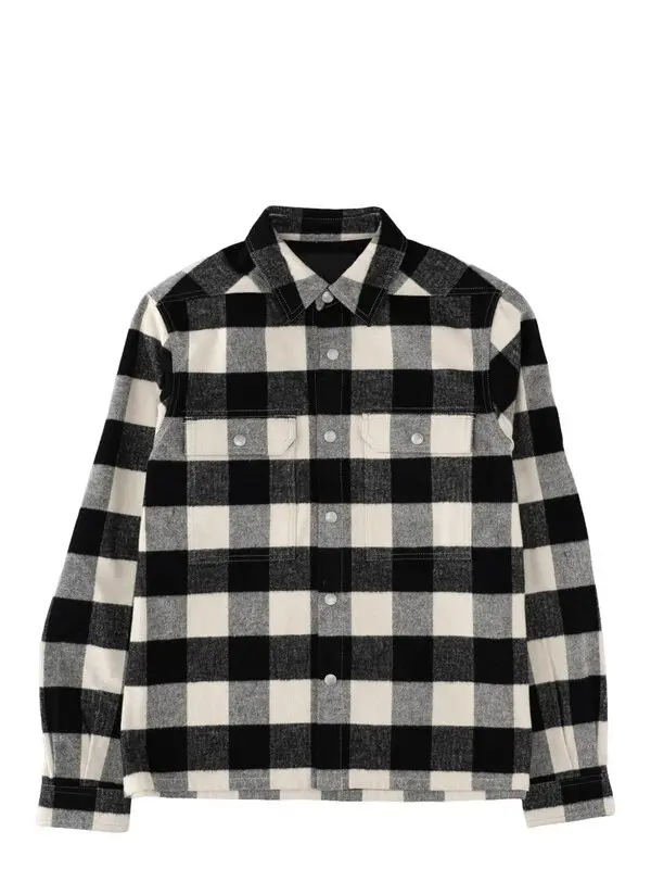Rick Owens Style Long Sleeve Shirt - Black
