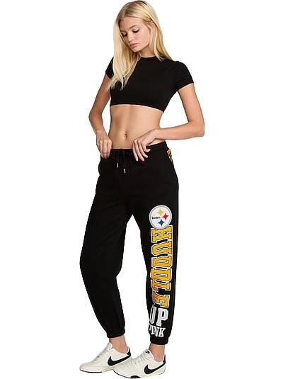 Pink Nfl Collection Campus Fleece™ Bling Sweatpants - Black