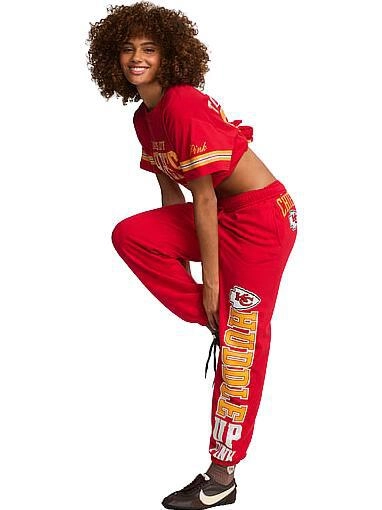 Pink Nfl Collection Campus Fleece™ Bling Sweatpants - Red