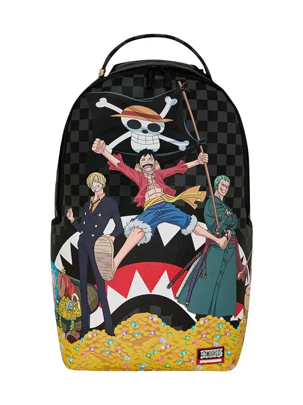 SPRAYGROUND One Piece Straw Treasure Hunt Backpack - Black