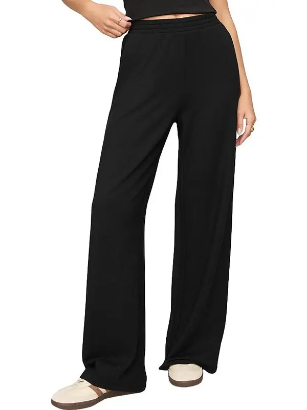 Z Supply In Transit Straight Leg Pants - Black