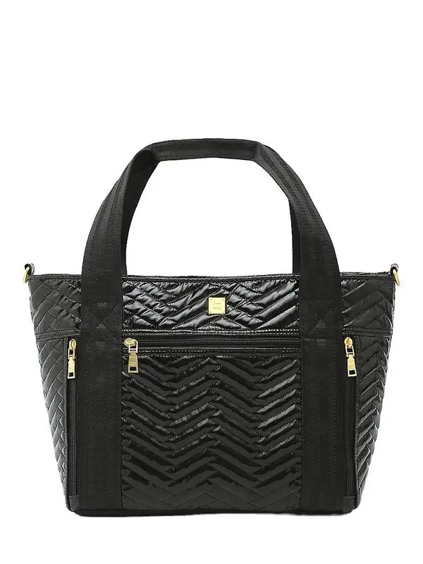 THINK ROYLN Jetset Wingman Quilted Tote - Black