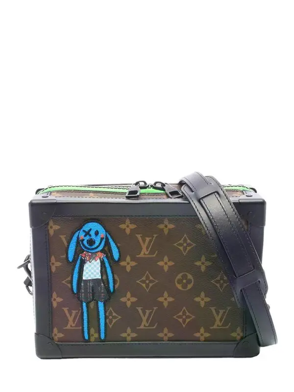 LOUIS VUITTON Soft Trunk Crossbody Bag Monogram Macassar - Brown