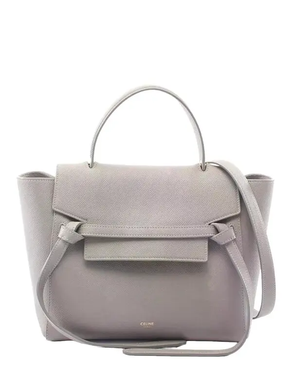Celine Micro Grained Calfskin Belt Bag Satchel - Grey