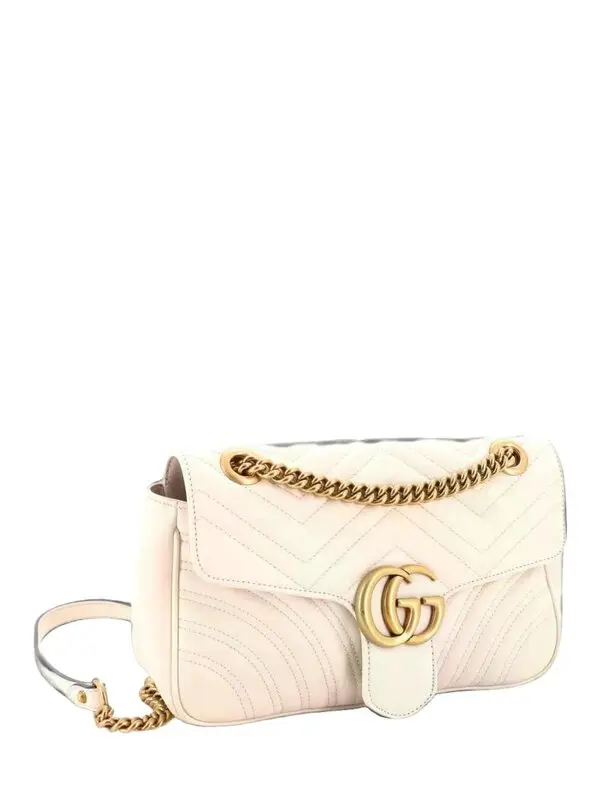 Gucci Gg Marmont Matelassé Leather Small Crossbody Bag - Neutrals