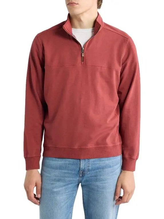 Tommy Bahama Coastal Half-zip Pullover - Red Apple