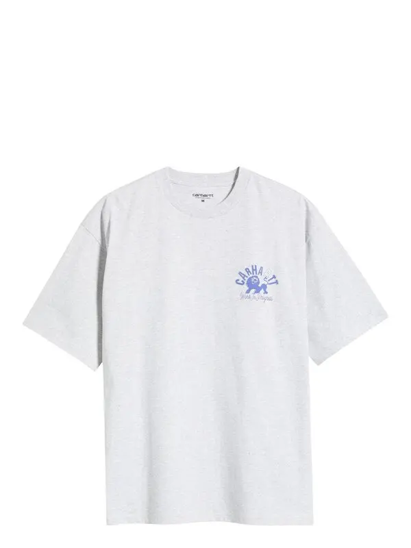 Carhartt Work In Progress Well Built Organic Cotton Graphic T-shirt - Ash Heather
