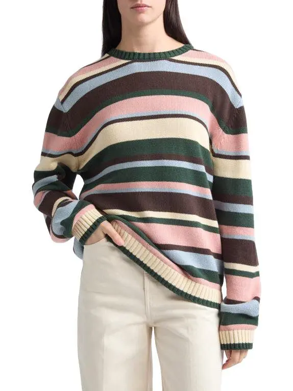 TANNER FLETCHER Millhouse Striped Crewneck Sweater - Open Miscellaneous