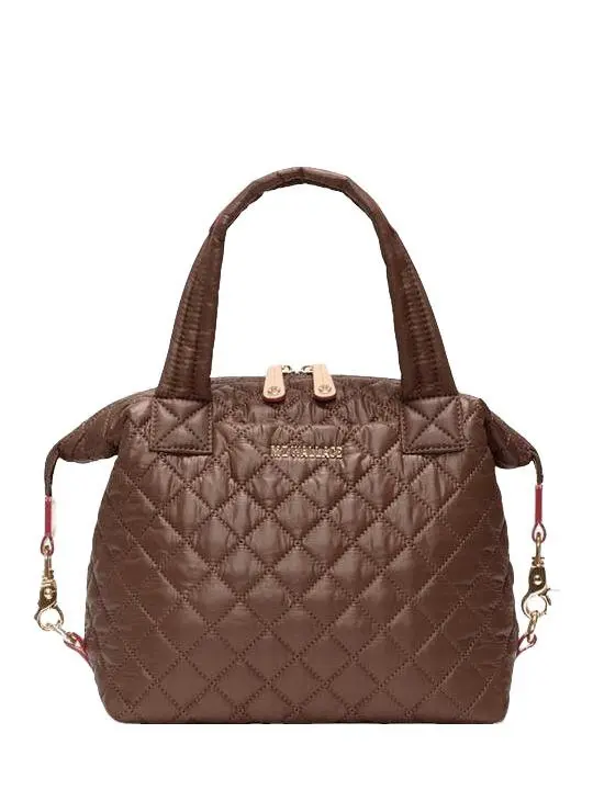 Mz Wallace Sutton Deluxe Ii Quilted Nylon Crossbody Bag - Walnut
