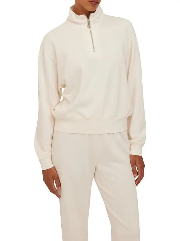 PROJECT SOCIAL T Quarter Zip Pullover - Cream