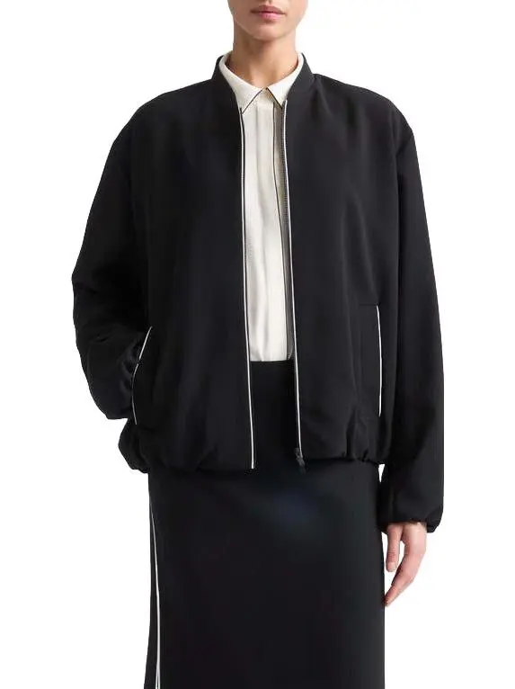 Lafayette 148 New York Bomber Jacket - Black