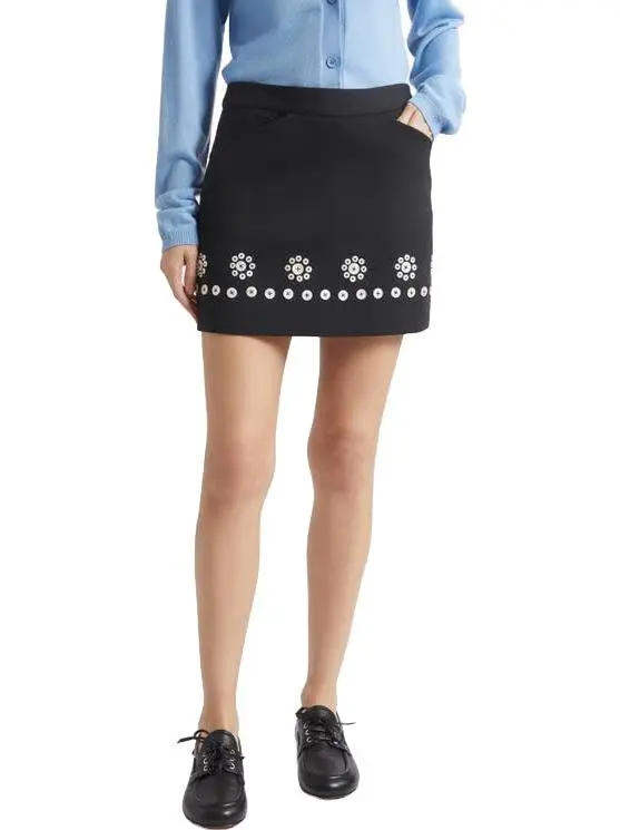 Stine Goya Button Detailed Mini Skirt - Buttoned Flowers