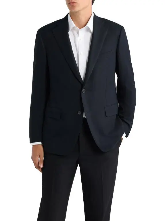 HERITAGE GOLD Performance Stretch Wool Suit Jacket - Black