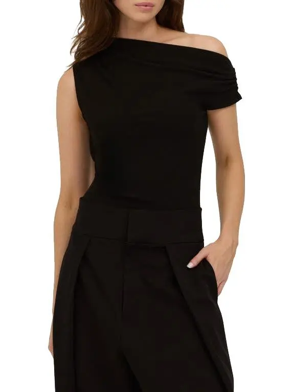 PROJECT SOCIAL T Laurel Off-the-shoulder Top - Black