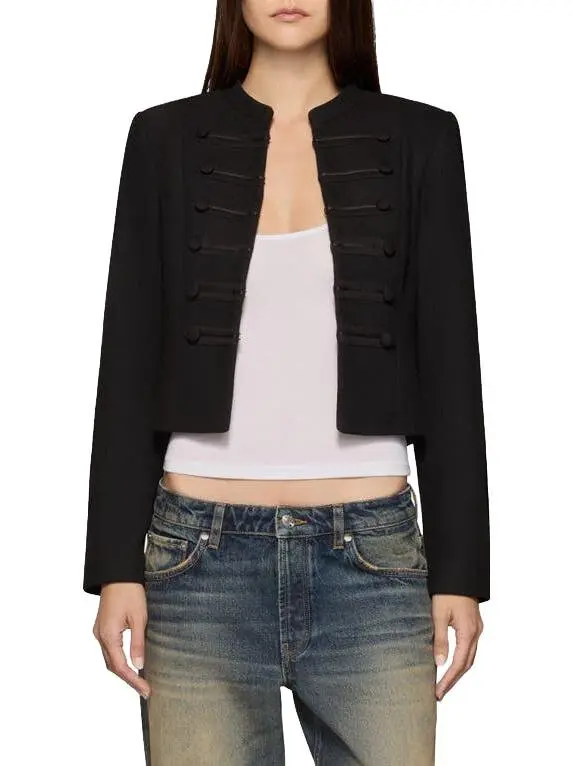 EB DENIM Ford Cropped Jacket - Black