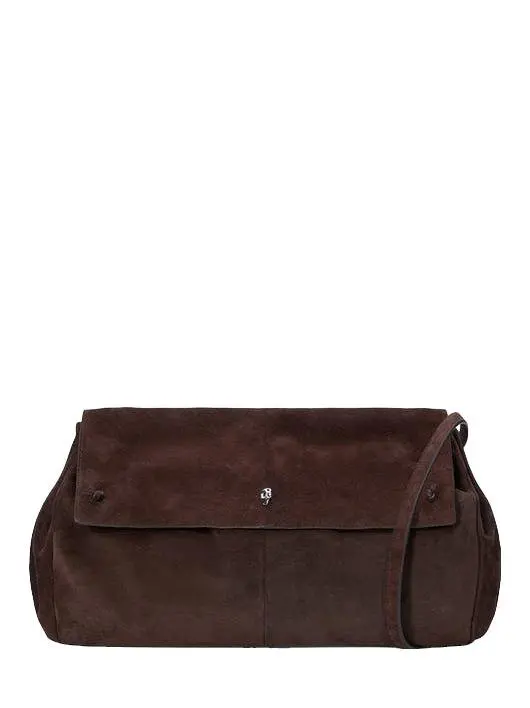 Staud Cy Oversized Clutch - Espresso