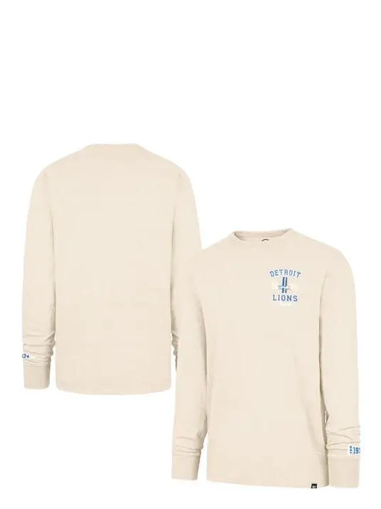 '47 Detroit Lions Heavy Slub Long Sleeve T-shirt - Tan