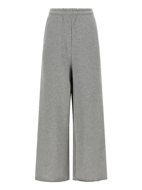 ENTIRE STUDIOS Wide Leg Elasticated Waist Cotton Pants - Grey