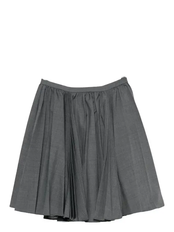 SHUSHU/TONG Pleated Midi Skirt - Grey