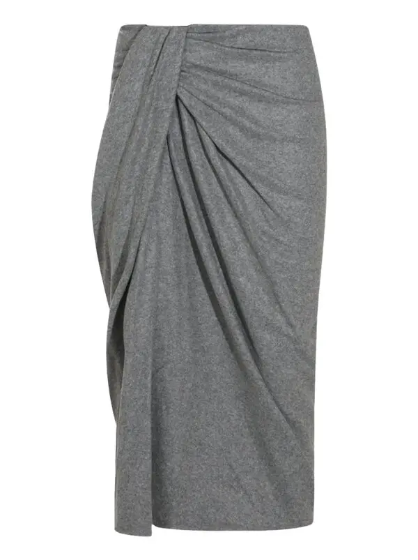 Isabel Marant Étoile Jeldia Knit Midi Skirt - Grey